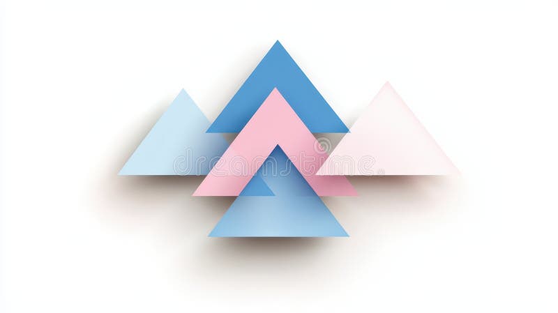 Layered Pastel Triangles stock illustration. Illustration of elegant ...
