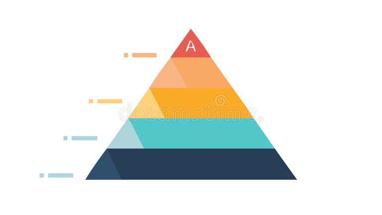 Layered Pyramid Chart Infographic Data Visualization, Vector Design ...