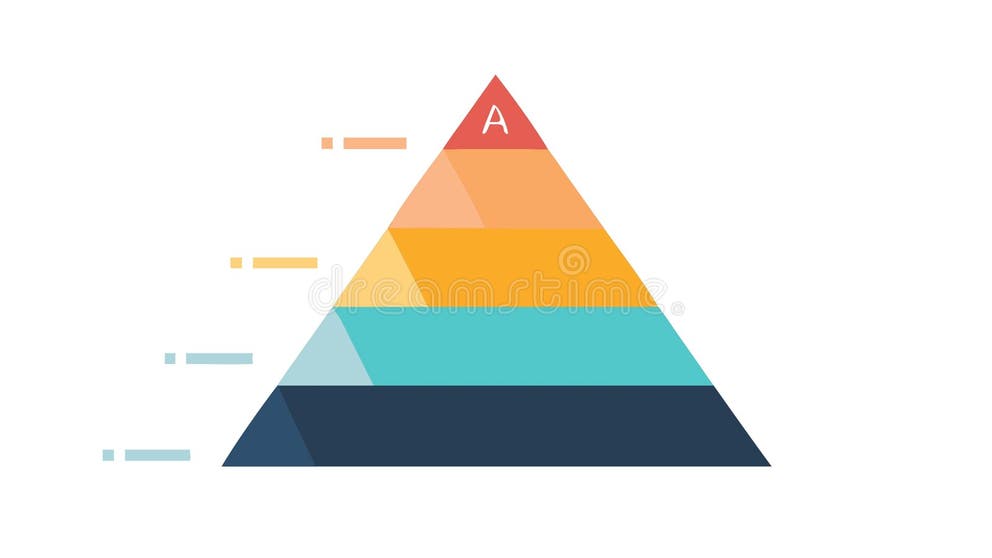 Layered Pyramid Chart Infographic Data Visualization, Vector Design ...