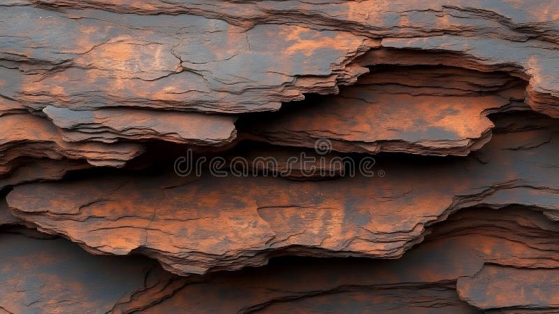 Layered Reddish Brown Rock Formation Texture Stock Photo Stock ...
