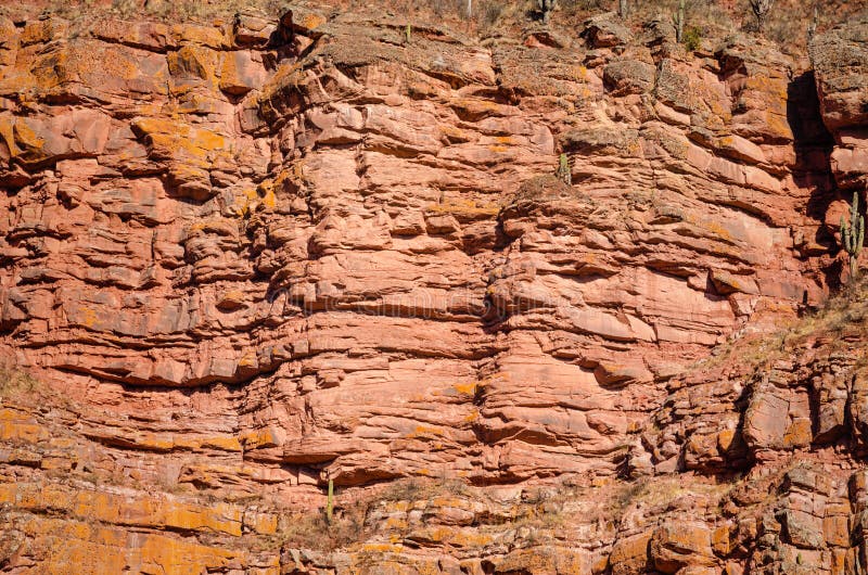 Layered rock face stock photo. Image of rock, erosion - 76900758