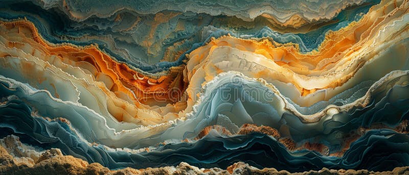 Layered Rock Formations in a Canyon Stock Image - Image of layer ...