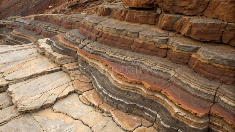 Layered Rock Formations: Natural Patterns, Textures, and Geological ...