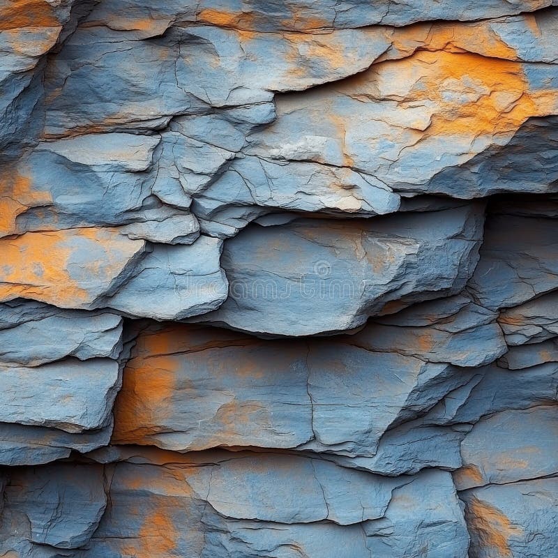 Layered Rock Texture. Rugged Surface Shows Various Shades of Gray and ...