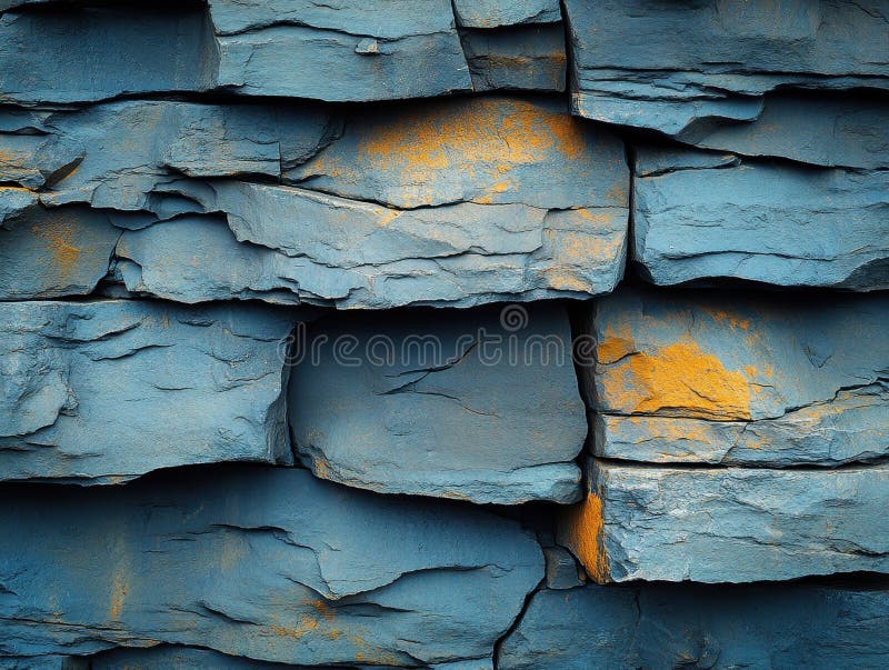 Layered Rock Texture. Rugged Surface Shows Various Shades of Gray and ...