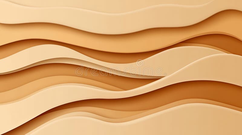Layered Sand Dunes Abstract Background, Waves and Beige Color Palette ...