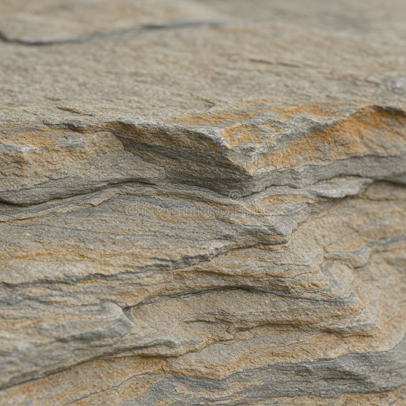 Layered Sedimentary Rock Formation with Visible Stratification and ...