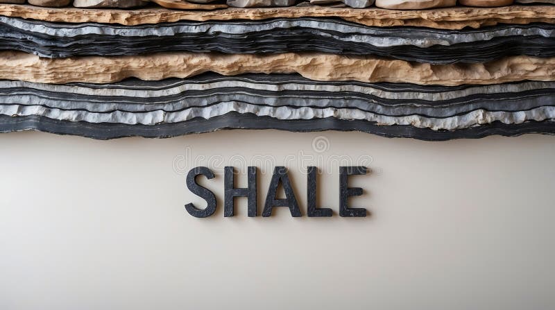 Layered Shale Wall Display Highlighting Geological Textures in a Modern ...
