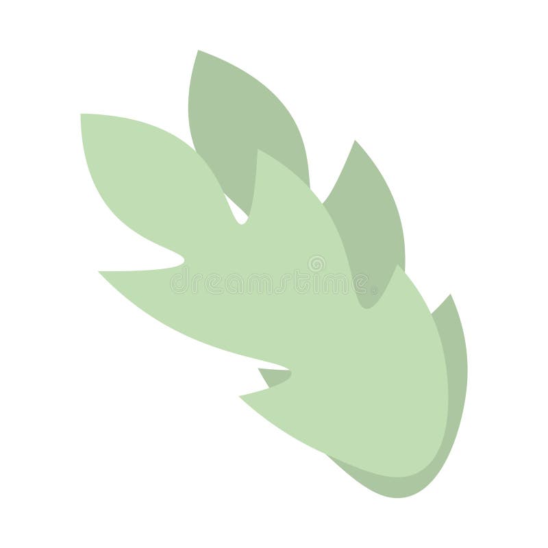 Layered Soft Green Leaves. Vector Stock Vector - Illustration of botanical, shape: 379958991