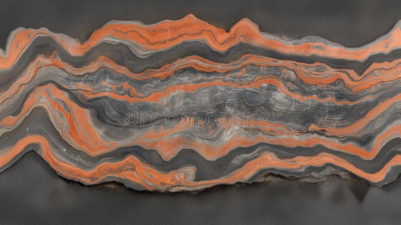 Layered Stone Texture in Earth Tones with Wavy Patterns and Bands ...