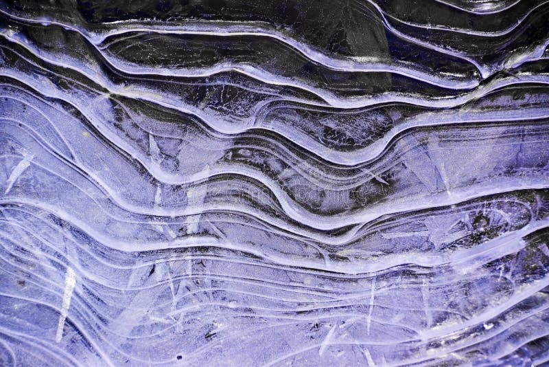 Layered Structure of Freezing Water Stock Photo - Image of looks ...