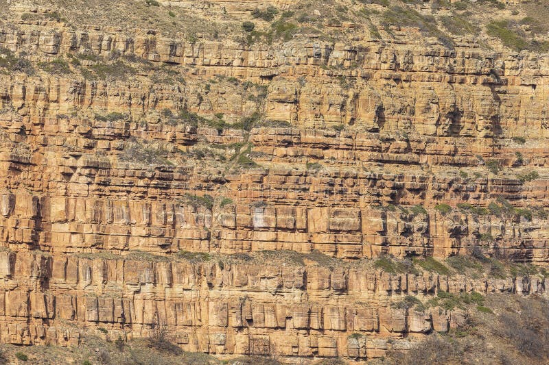 Layered Structure of a Mountain Canyon Stock Image - Image of valley ...
