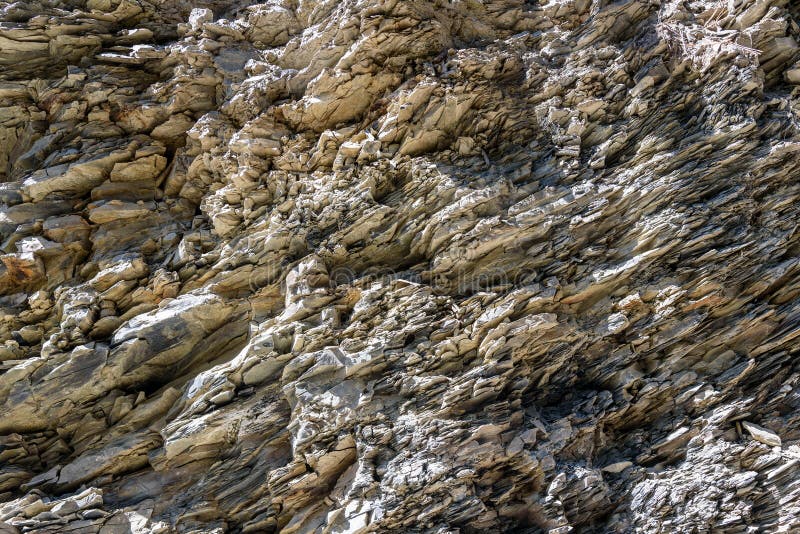 Layered Structure of Stone Rock Stock Image - Image of rock, layered ...