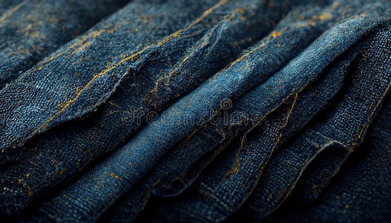 Layered Texture Abstract Background Blue Textile AI Generated Stock ...