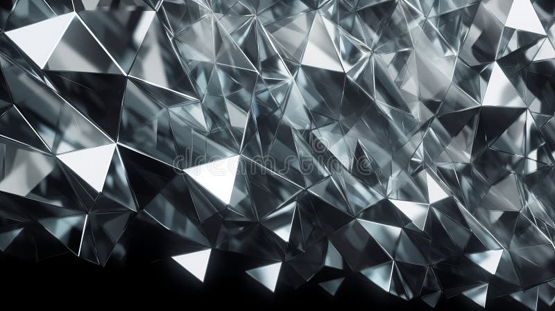 Layered Texture Triangular Diamond or Crystal Shapes Background. 3d ...