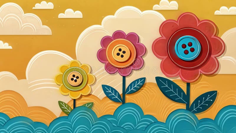 Layered Textures a Mix of Abstract Jagged Shapes Over a Gradient Yellow ...