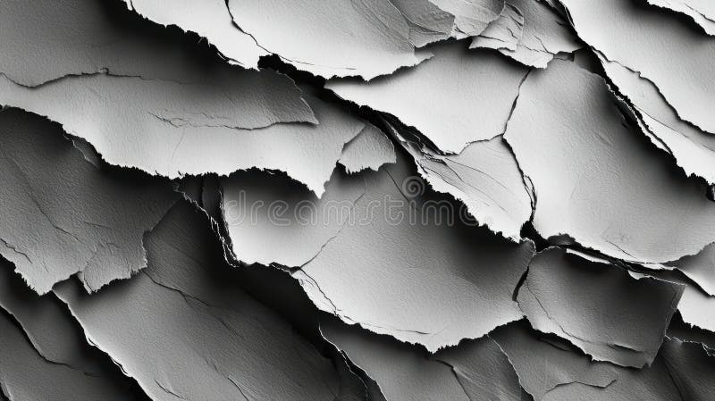 Layered Torn Paper Textures in Monochrome Tones for Modern Branding and ...