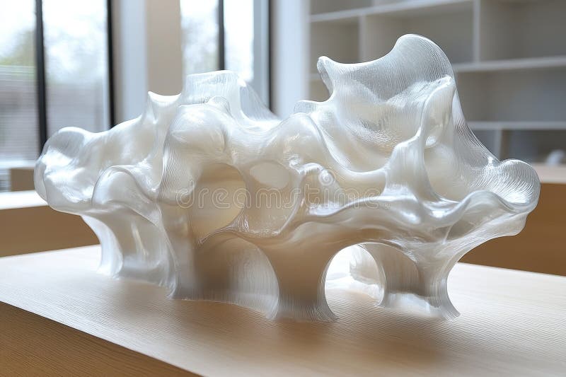 Layered, Translucent Forms Mimic Thick Flowing Liquid Textures ...