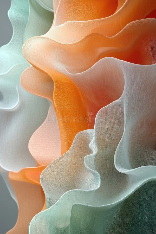 Layered, Translucent Forms Mimic Thick Flowing Liquid Textures ...