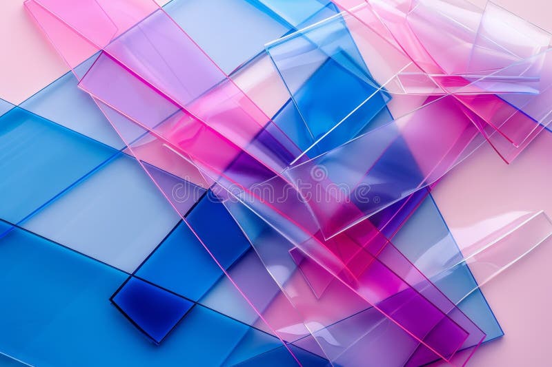 Layered Transparent Geometric Shapes Creating Depth and Visual Impact ...