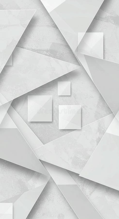Abstract White Geometric Background Stock Illustration - Illustration ...