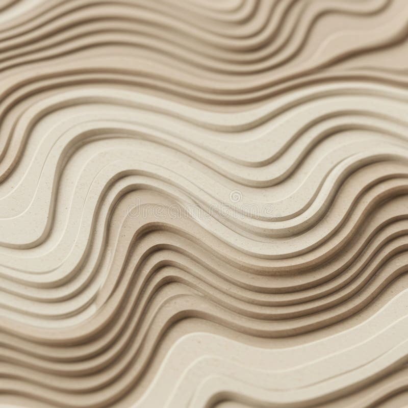 Layered Undulating Forms Create an Intricate Pattern Resembling ...