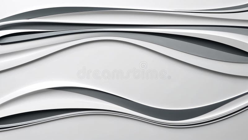 Layered Waves Flow Dynamically, Creating an Abstract Design Stock ...