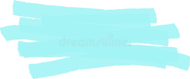 Layering Four Light Blue Marker Strokes on a White Background Creates a ...