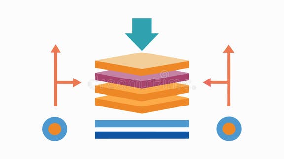 Layering Technique a Visualization Demonstrating How Multiple Layers of ...