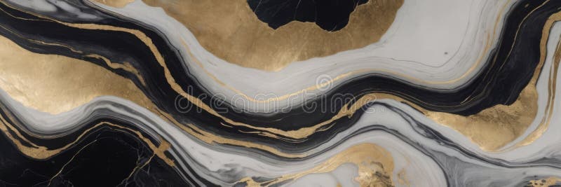 Layers of Black Gold and White Like a Marble Gradient. Pearl Gradient ...