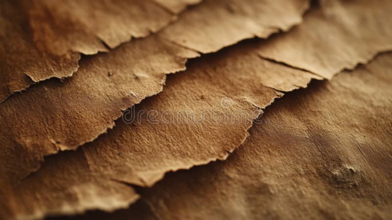 Layers of Brown Textured Paper Showing Aged Appearance Stock ...