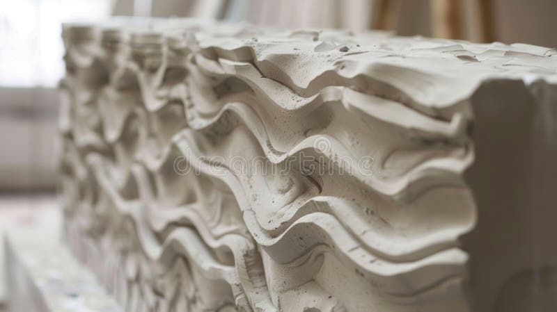 Layers of Clay are Carefully Stacked and Creating a Visually Striking ...
