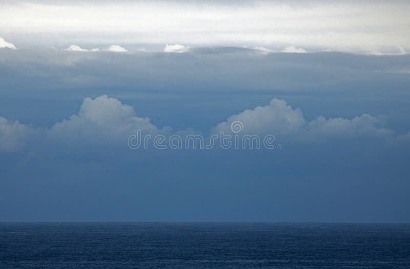 LAYERS of CLOUD OVER the OCEAN Stock Image - Image of view, coast ...