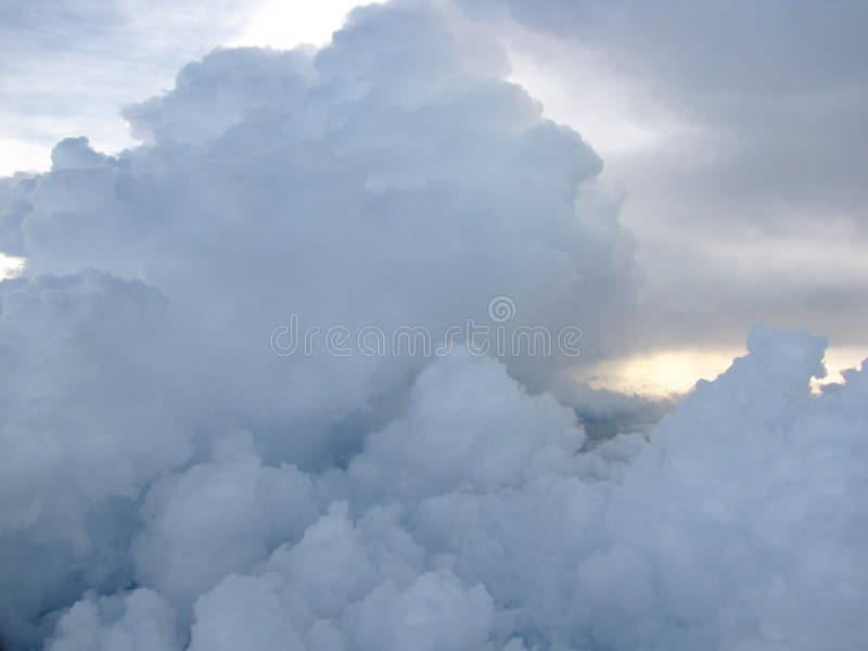 Layers of Clouds in the Sky Ray Lights of Sunset Stock Image - Image of ...