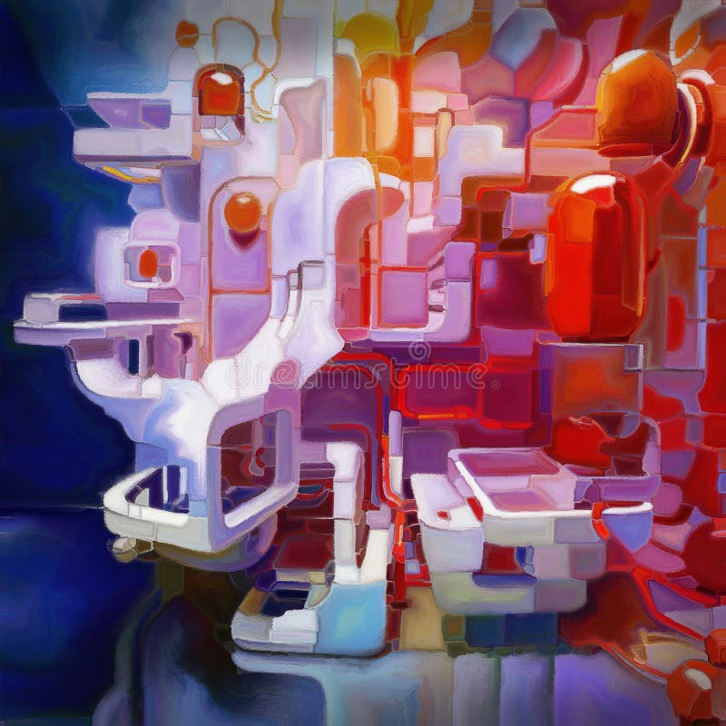 Layers of Color Collage stock illustration. Illustration of stylized ...