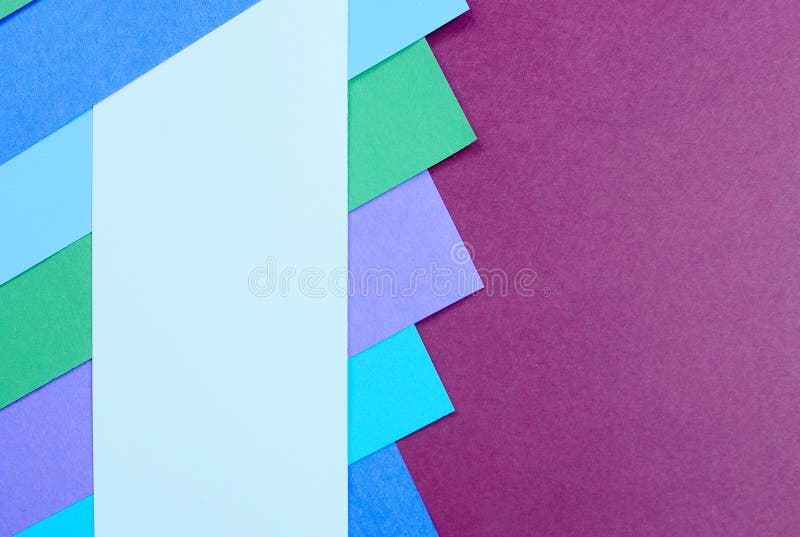 Layers of Colored, Rough Textured Construction Paper Creating a Graphic ...