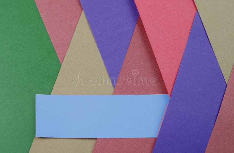 Layers of Colored, Rough Textured Construction Paper Creating a Graphic ...