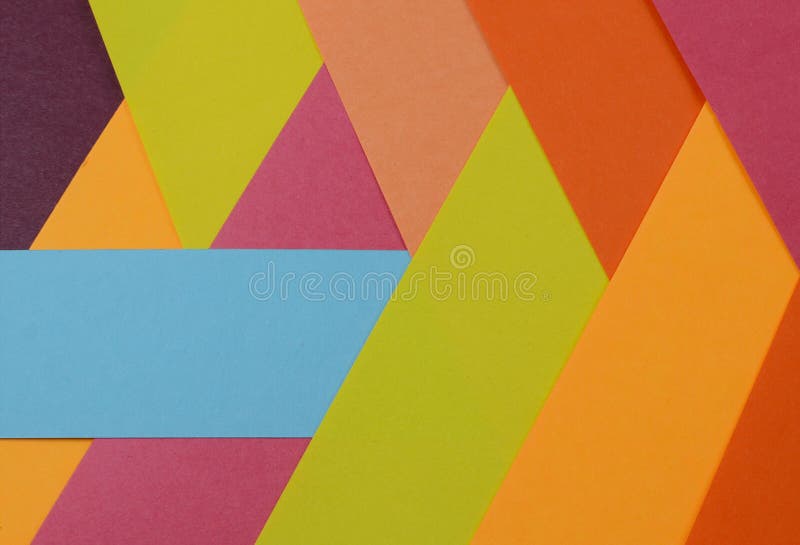 Layers of Colored, Rough Textured Construction Paper Creating a Graphic ...