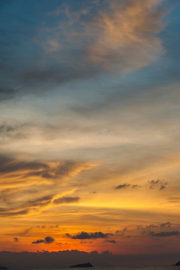 Layers of Colors during Sunset Stock Image - Image of pattern, yellow ...