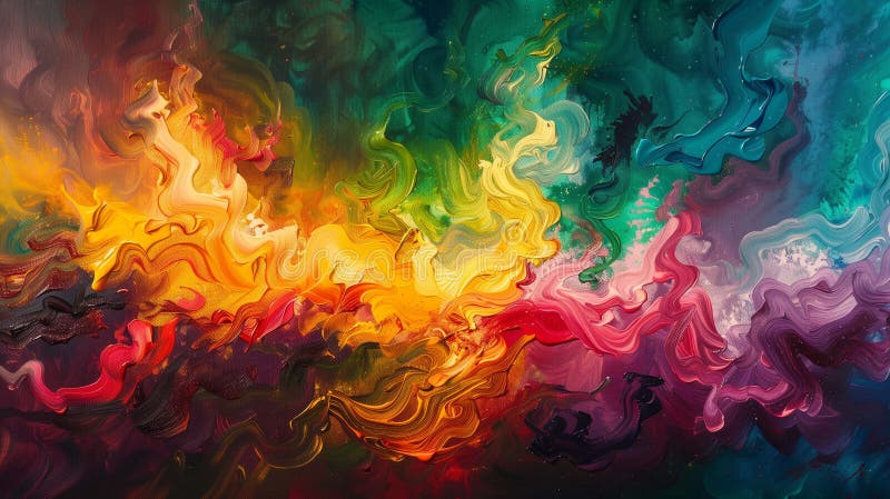 Layers of Contrasting Hues Blend Seamlessly in a Dance of Texture and ...