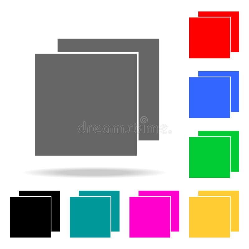 Layers of Documents Icons. Elements of Human Web Colored Icons. Premium ...