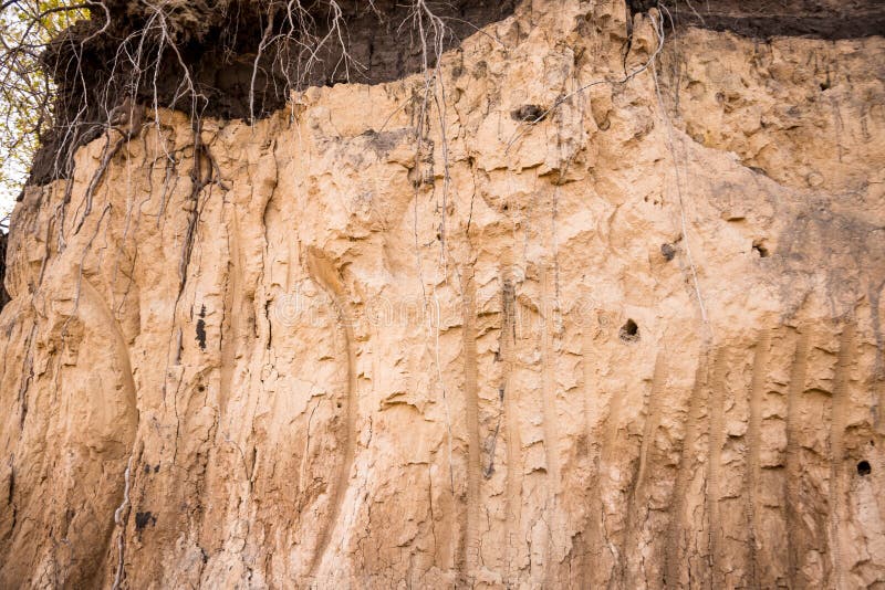 The Layers Of The Earth In A Pit Stock Photo - Image of green, geology ...