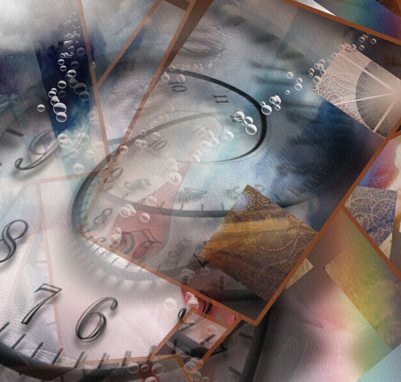 The Layers of Existence. Time Spiral Stock Illustration - Illustration ...