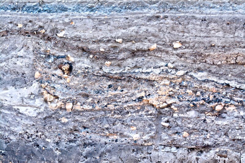 Layers of Gray and Brown Soil Stock Photo - Image of surface, crust ...