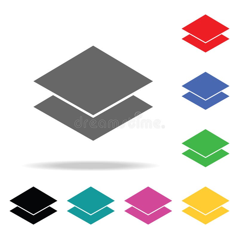 Layers Icon. Elements in Multi Colored Icons for Mobile Concept and Web ...