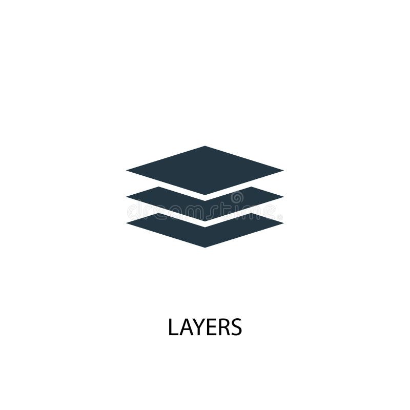 Layers Icon. Element of Cyber Security for Mobile Concept and Web Apps ...