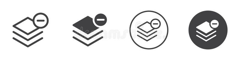 Layers Icon Simple Outline Vector Logo Stock Illustration ...