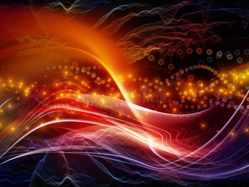 Layers of Light Wave stock illustration. Illustration of flare - 146680615