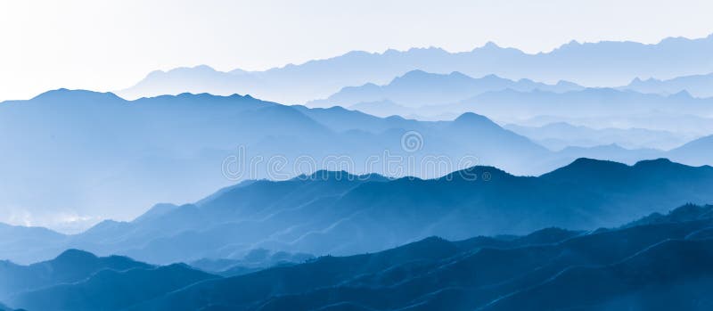 Layers of mountain stock image. Image of peaks, group - 53081027