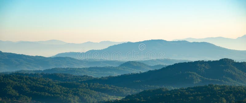 Layers of mountain range stock image. Image of nature - 152744221